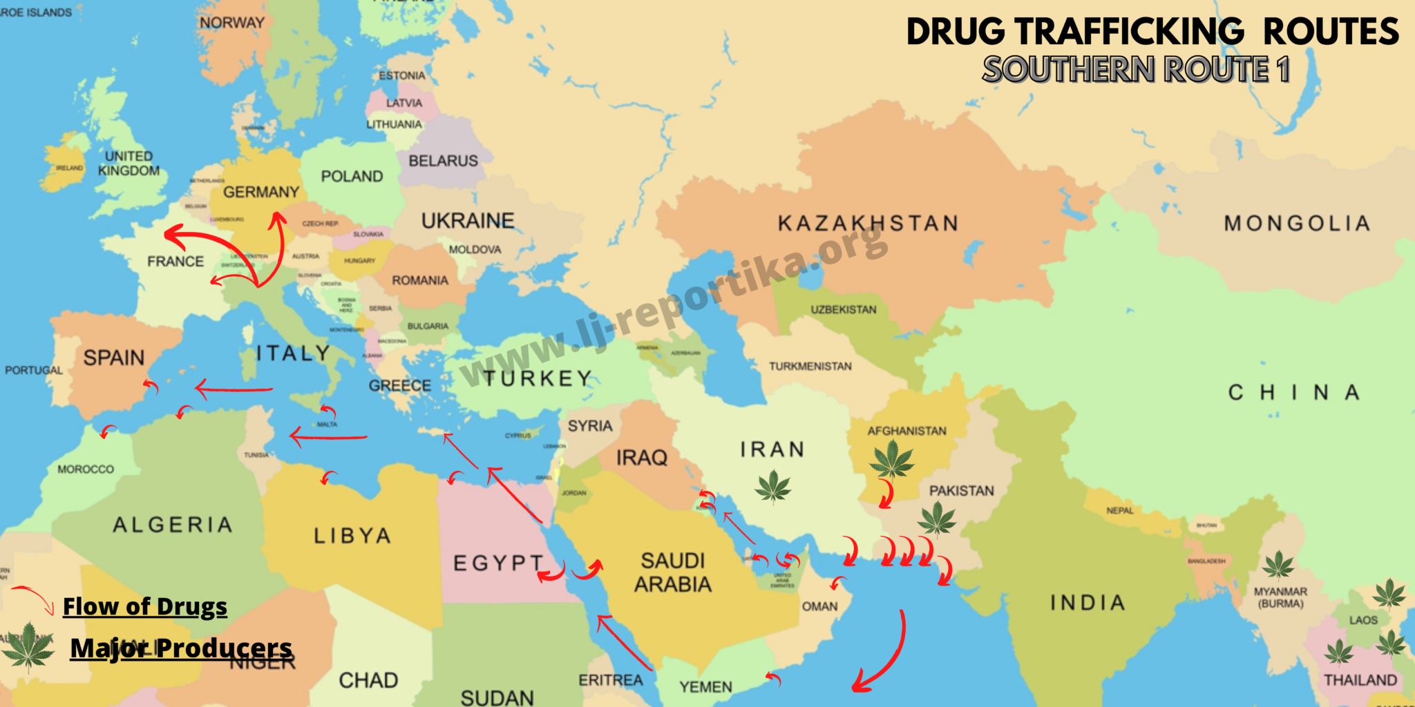 The Unearthing of the global drug trafficking networks