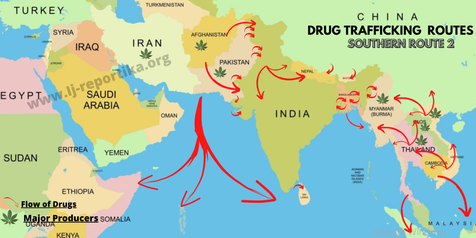 The Unearthing of the global drug trafficking networks